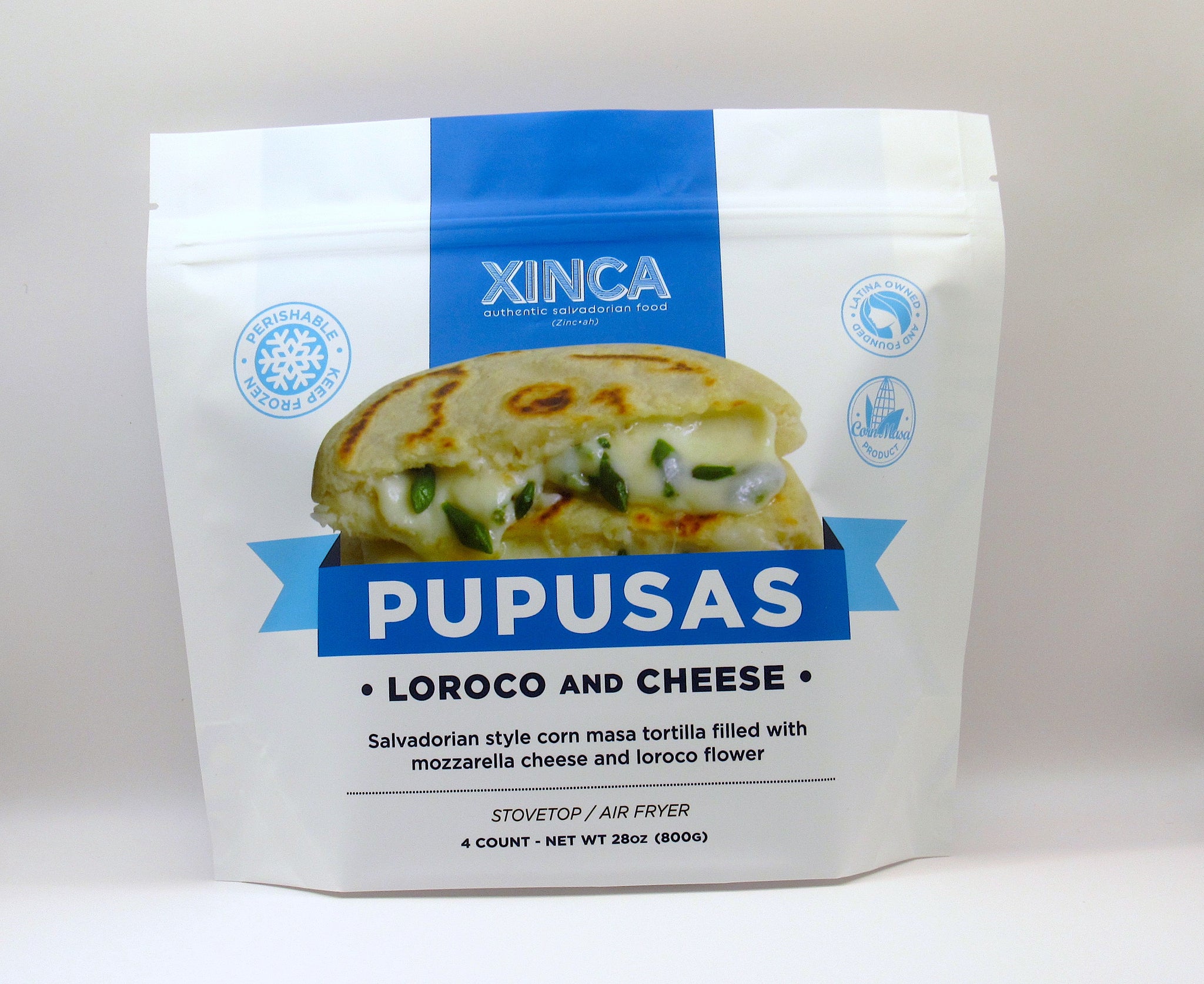 Four Loroco and Cheese Pupusas – Xincafoods